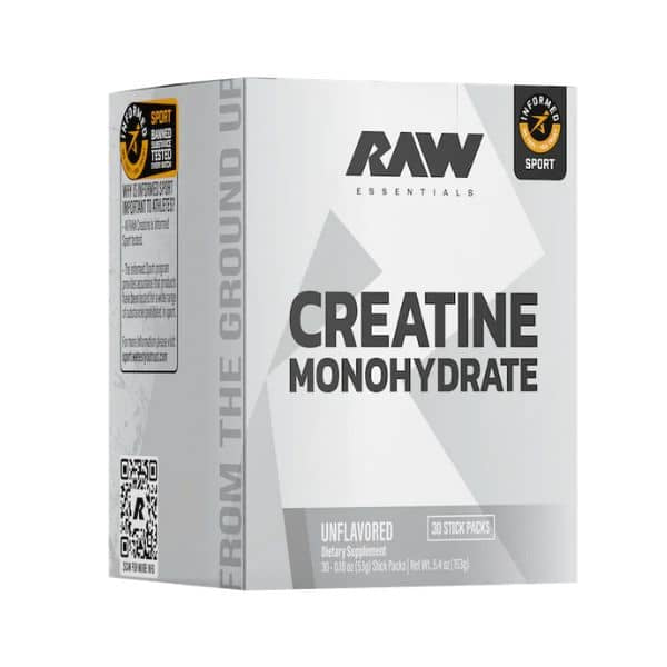 RAW Creatine Monohydrate Stick Packs – West Coast Nutra